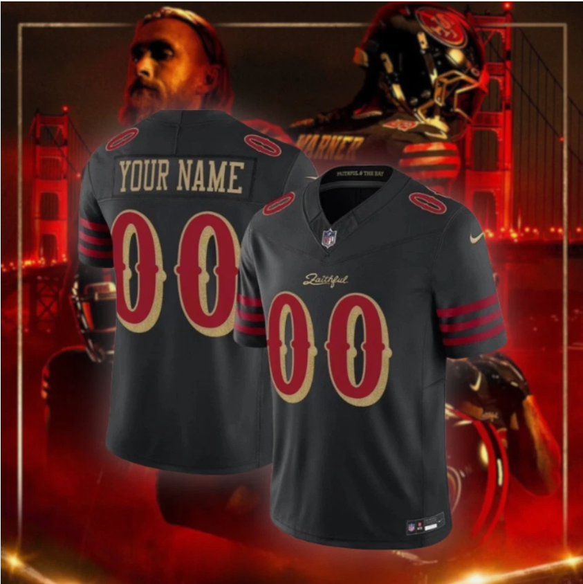 Newest arrival 2025 Adult San Francisco 49ers custom Football Jerseys ...